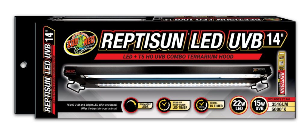 ReptiSun® LED UVB Combo Terrarium Hood | Zoo Med Laboratories, Inc.